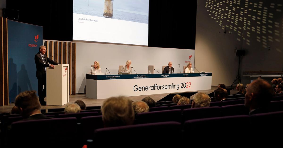 Equinor's annual general meeting took place on 11 May 2022 - Equinor