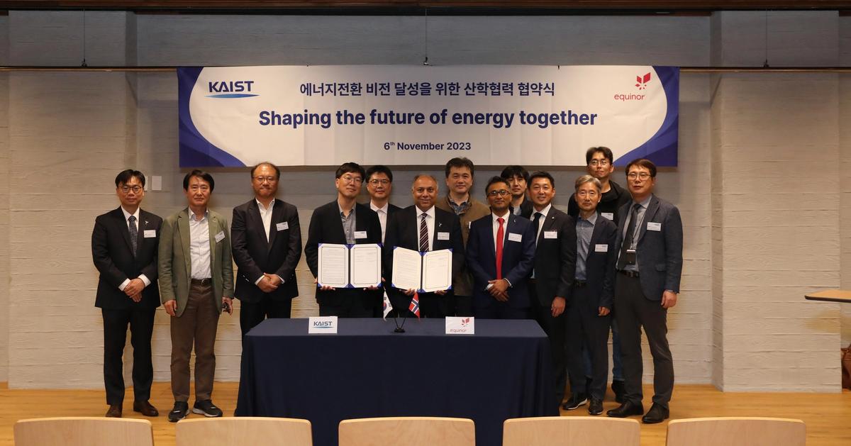 Equinor and KAIST sign MoU on innovation and energy transition ...